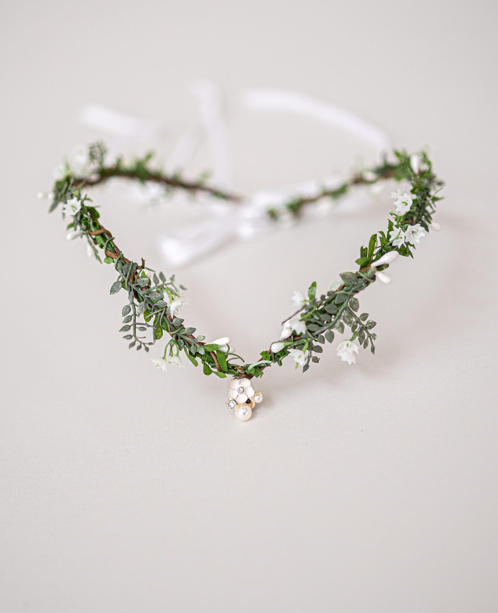 Elven Forest Headpiece - Elf Tiara Fairy Crown - Wedding Flower Crown ...