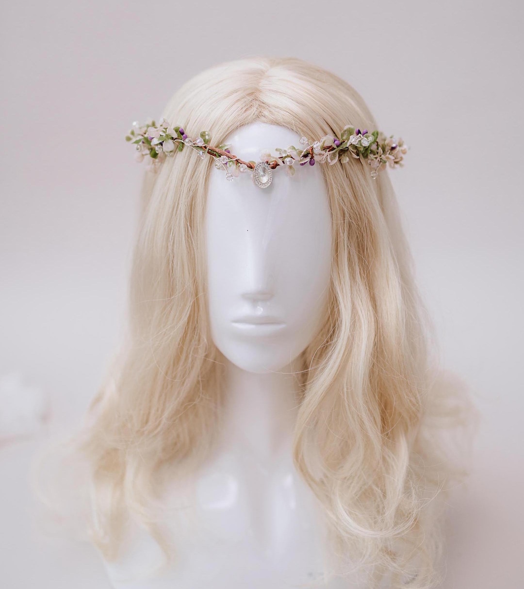 Elven Forest Headpiece - Elf Tiara Fairy Crown - Wedding Flower Crown ...