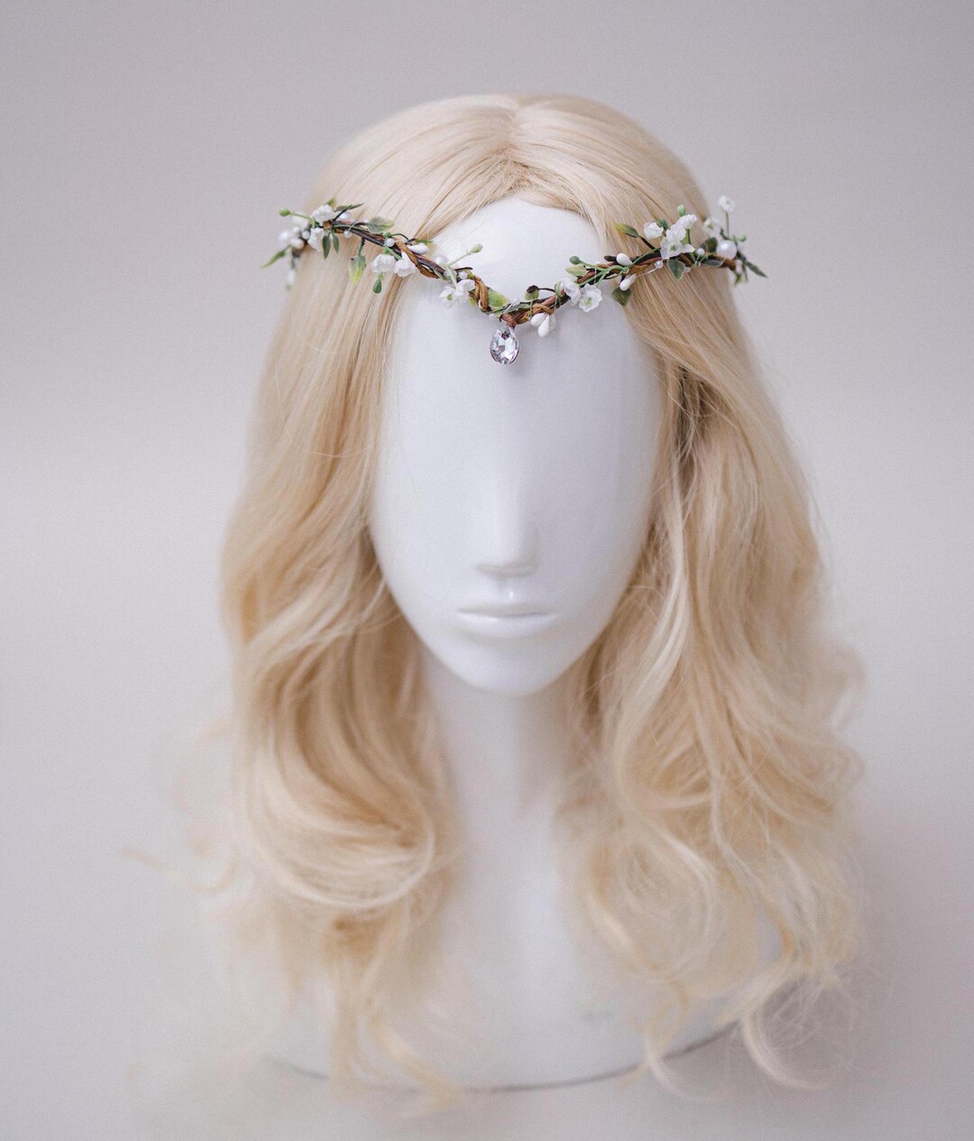 Elven Forest Headpiece - Elf Tiara Fairy Crown - Wedding Flower Crown ...