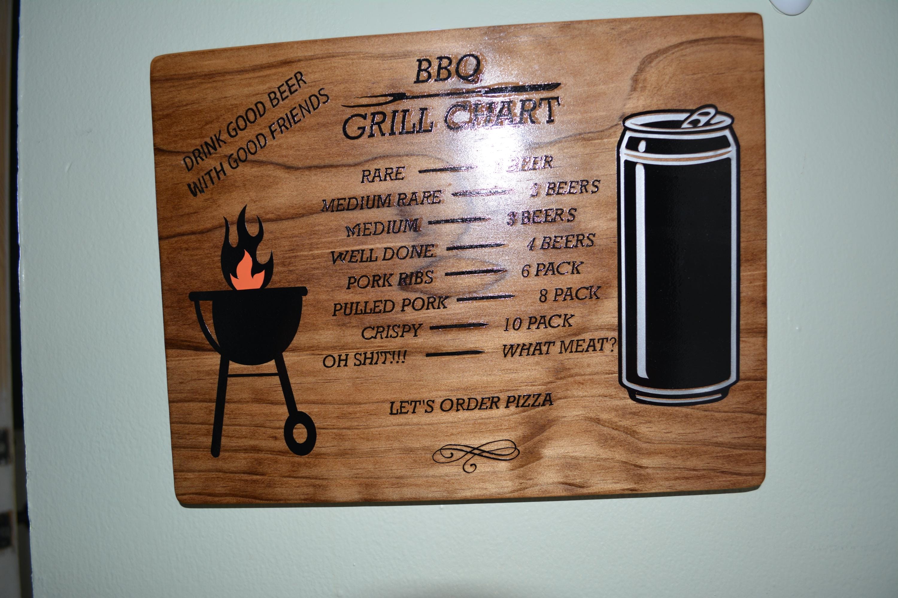 Grilling Time Wooden Sign, Father's Day, Housewarming, Man Cave, BBQ ...