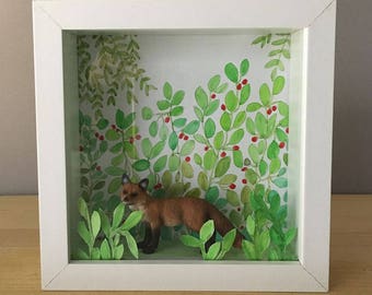 Diorama Frame With Original Hand-painted Décor and Miniature | Etsy