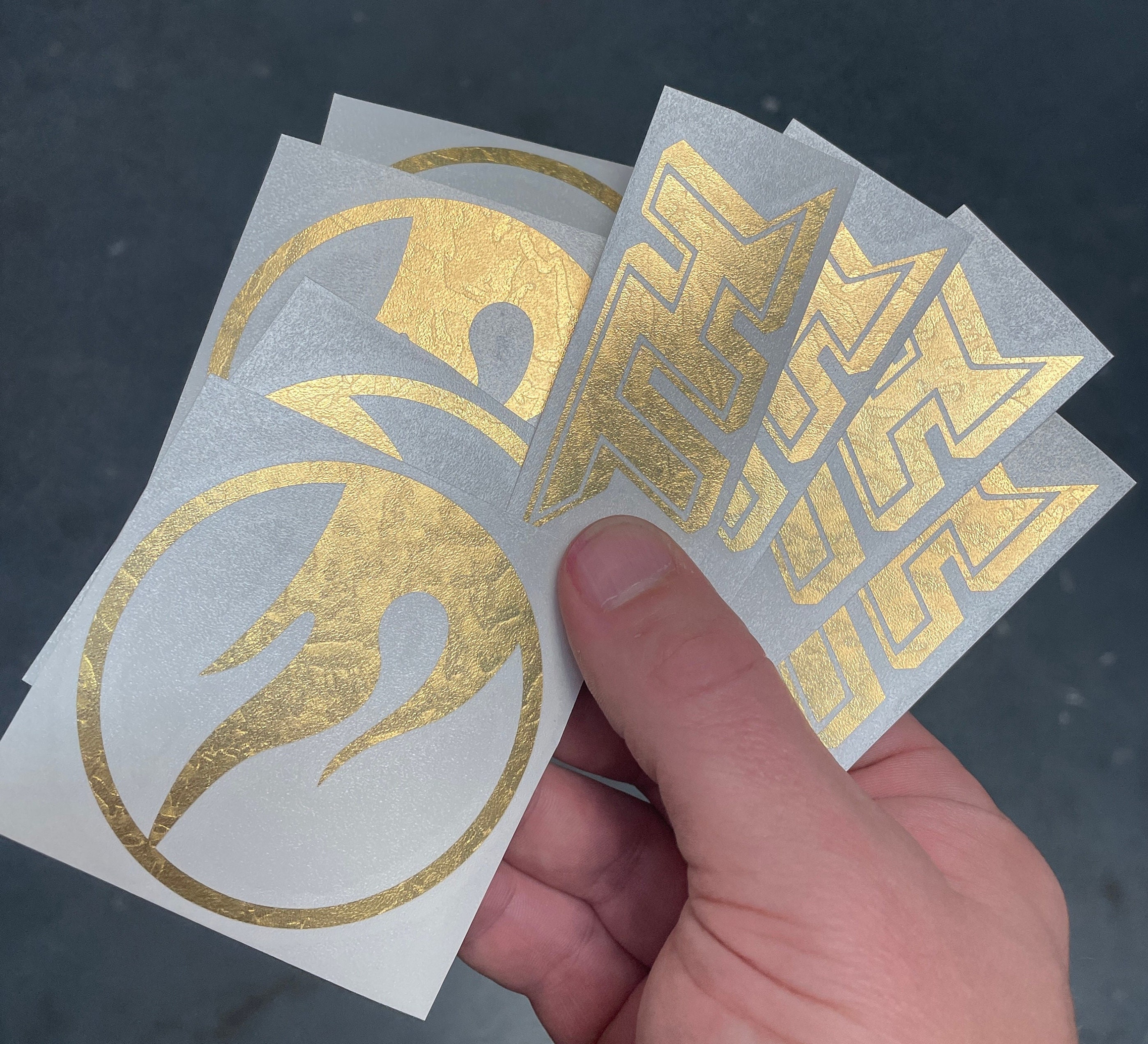 Super Treasure Hunt X TH Sticker Pack Gold Foil Vinyl Decals - Etsy