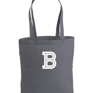 Personalised Initial Letter B Tote Bag, Alphabet Tote Bag, Letter B ...