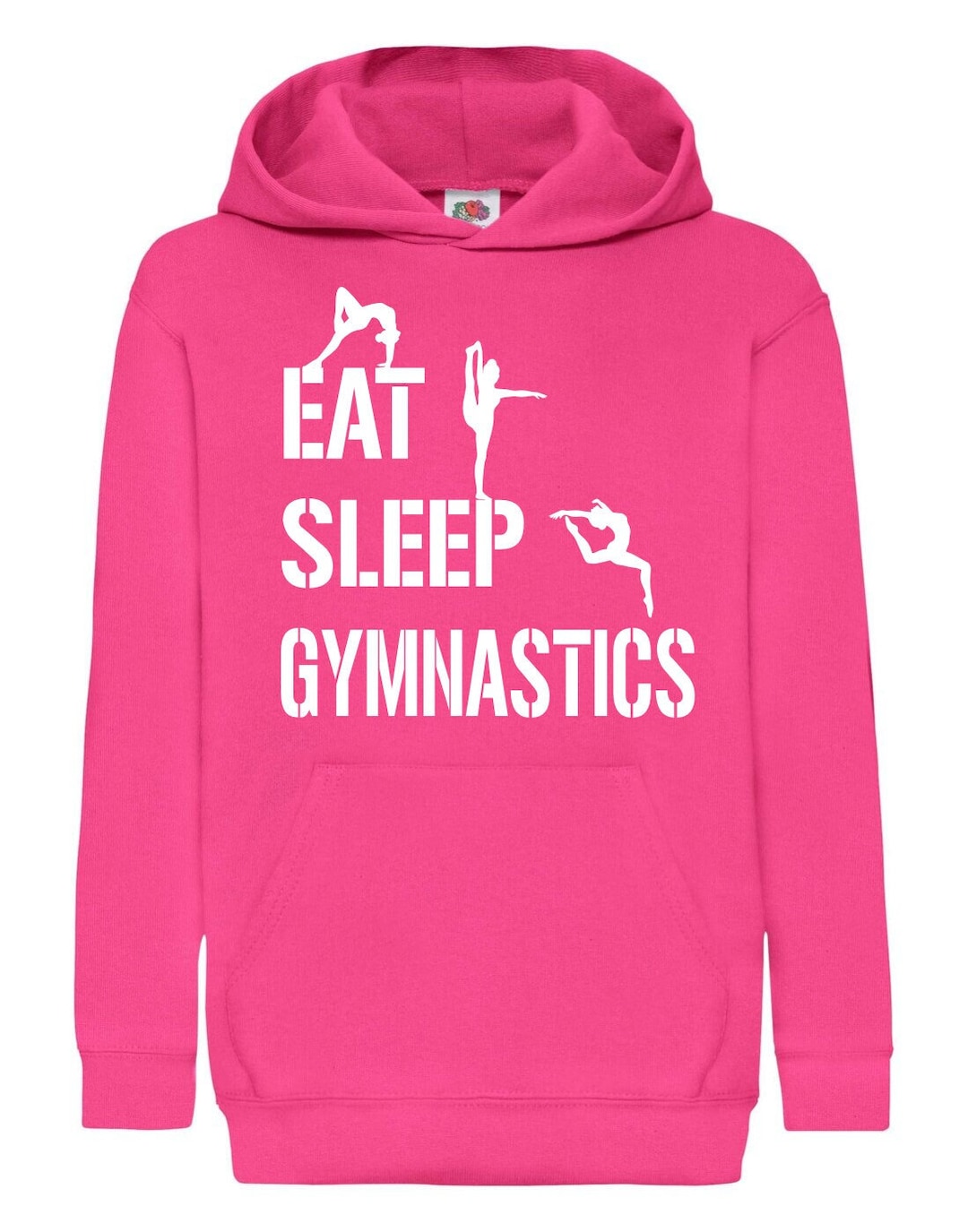 Eat Sleep Gymnastics Hoodie, Kids Gymnast Sweatshirt, Hooded Gymnastics ...