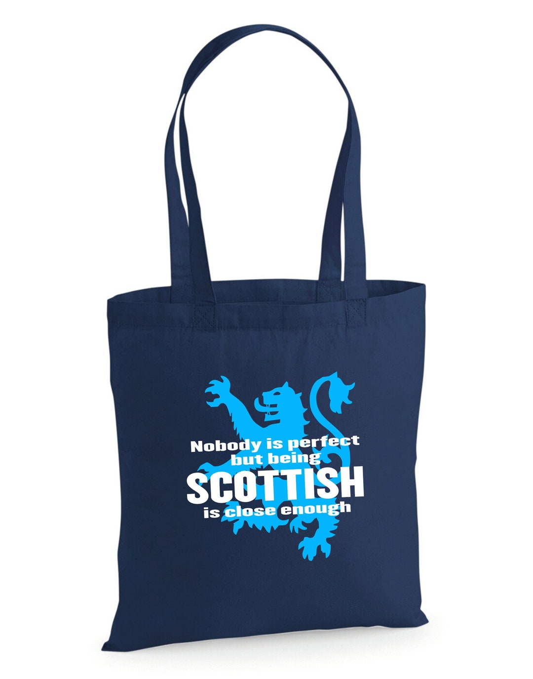 Being Scottish Cotton Tote Bag, Shoulder Bag, Shopping Bag, Scotland ...