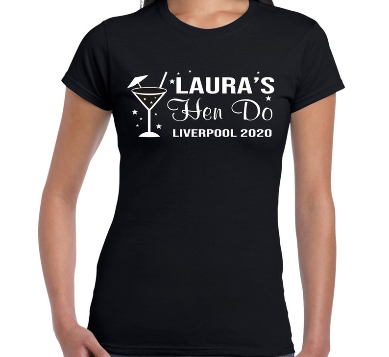 Personalised Hen Party T Shirts Custom Hen Night Etsy