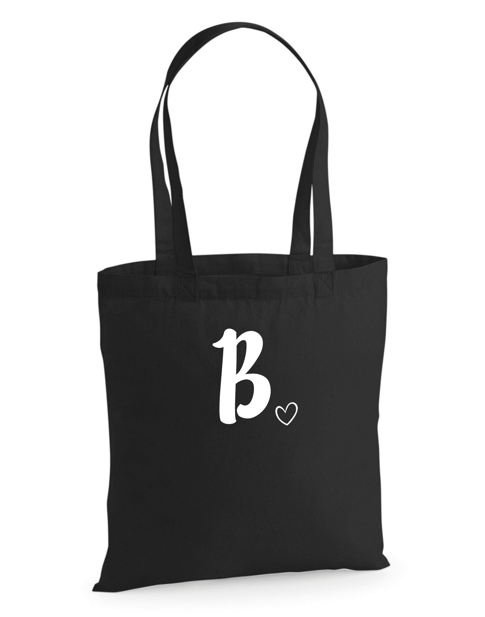 Personalised Initial Letter B Tote Bag, Alphabet Tote Bag, Letter B ...