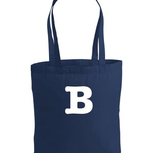 Personalised Initial Letter B Tote Bag, Alphabet Tote Bag, Letter B ...
