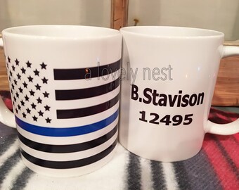 Police coffee mug | Etsy