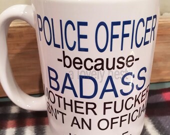 Police coffee mug | Etsy