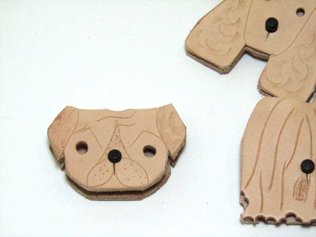 Pug Cable Organizer, Leather Cable Holder, Dog, Mobile Accessories ...