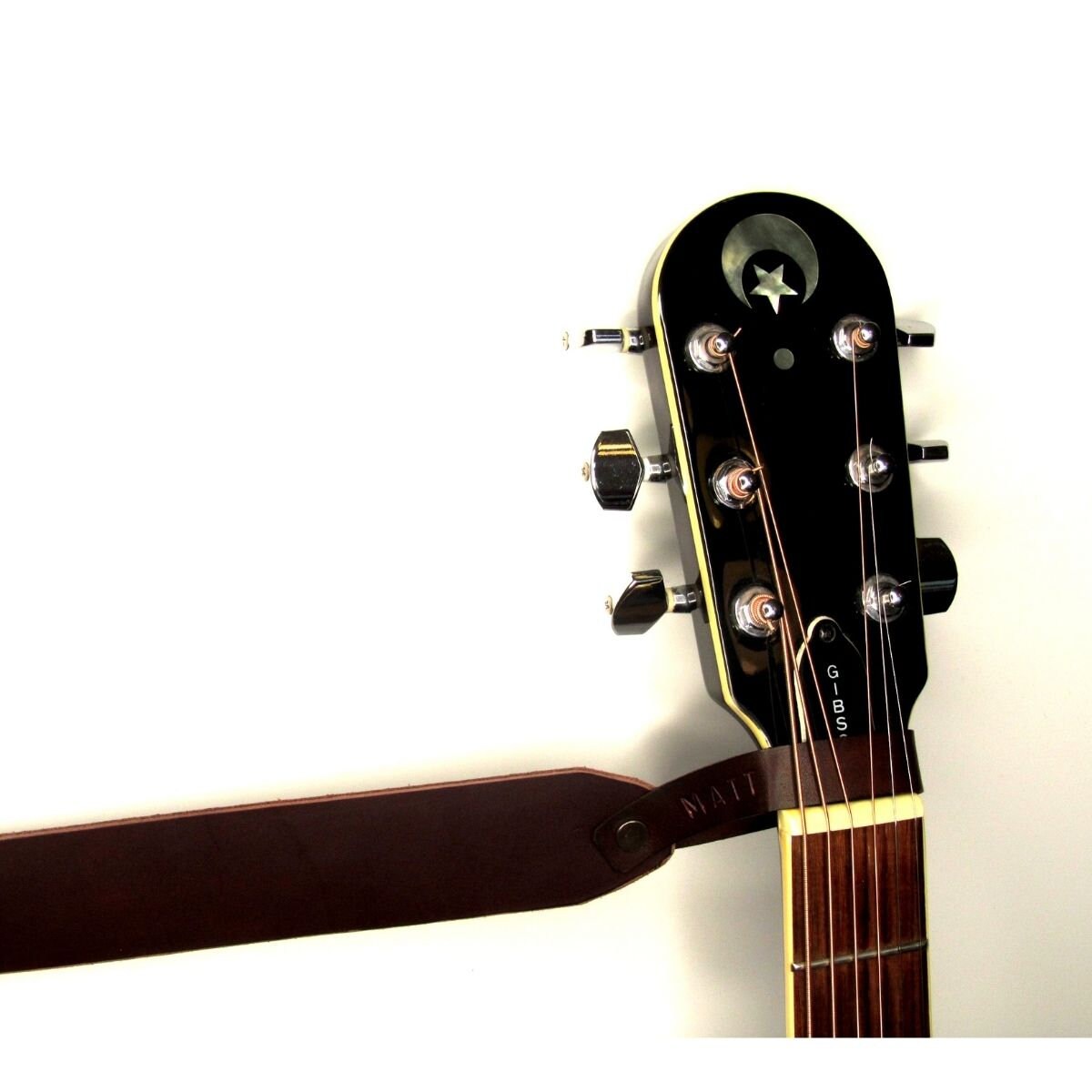 Leather Guitar Headstock Strap Personalized Leather Headstock | Etsy