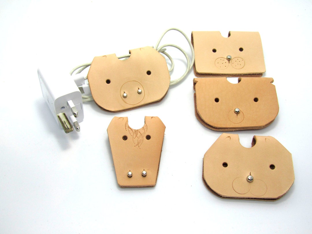 Cable Tidy, Animal Shaped Charger Cable Organizer, Leather, Cable ...