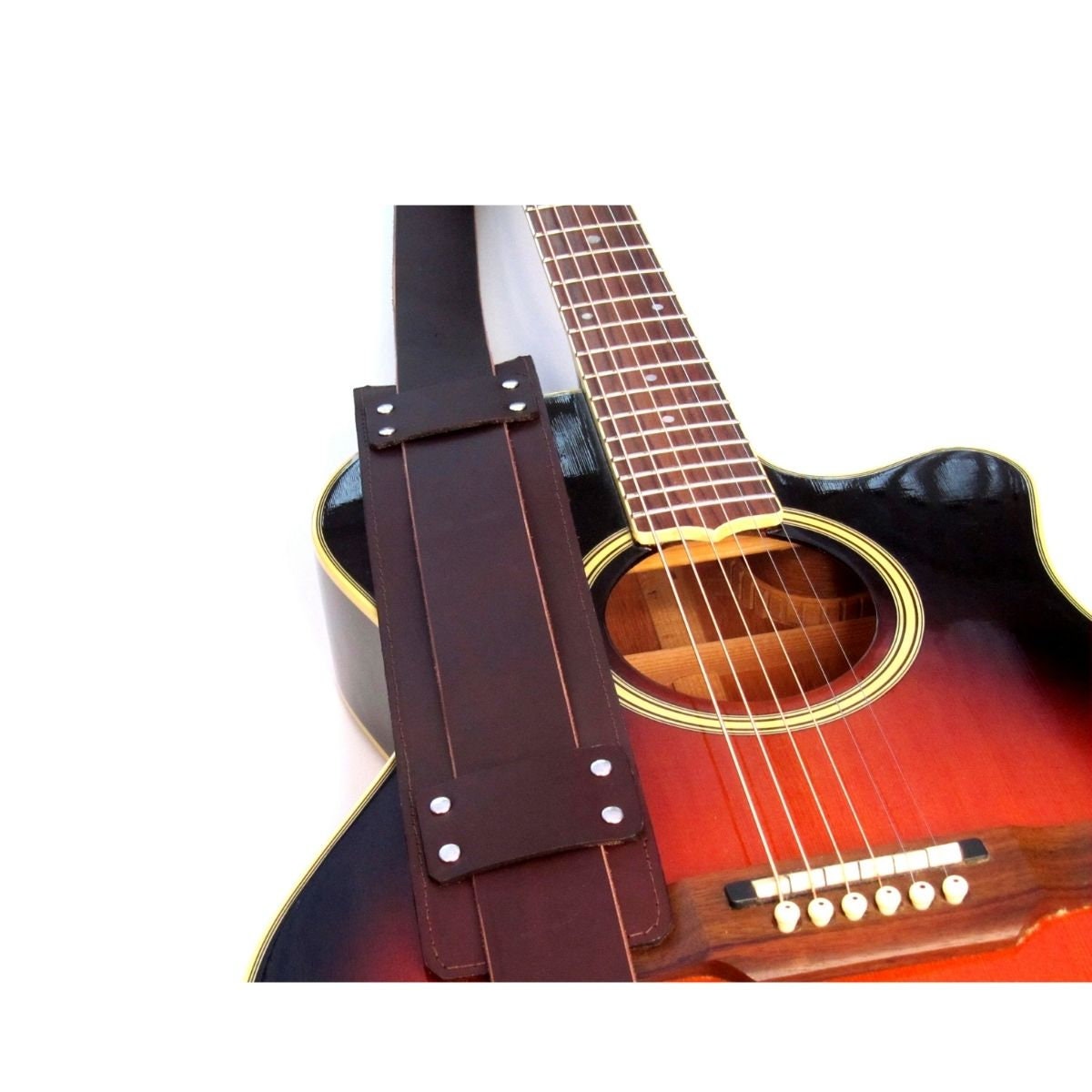 Leather Guitar Headstock Strap Personalized Leather Headstock | Etsy