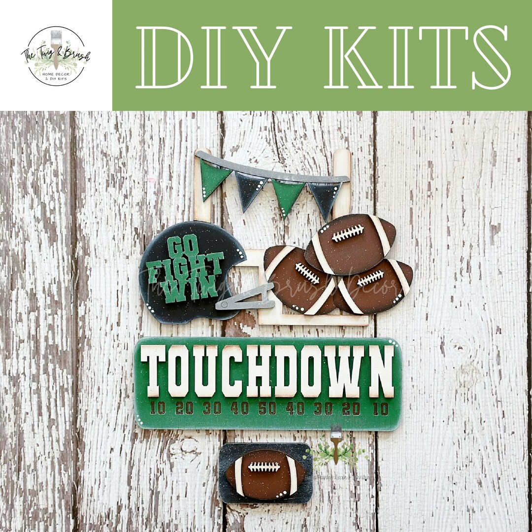 DIY Paint Kit Football Game Day Truck Add-on: Wood Touchdown Goal - Etsy