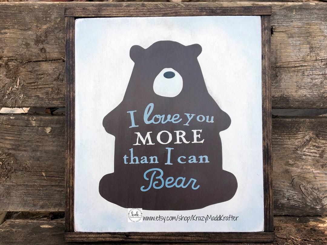 Handpainted Bear Nursery Sign | Baby Gift | Baby Shower Gift | Baby ...