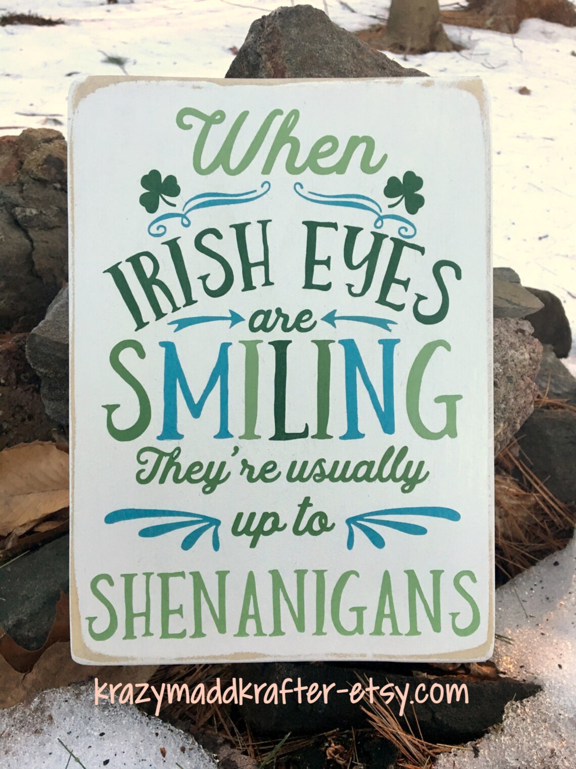 When Irish Eyes Are Smiling-irish Shenanigans-st Paddy's - Etsy