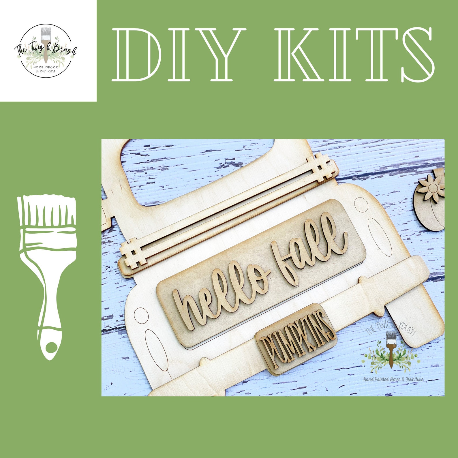 DIY Hello Fall Wood Kit: Interchangeable Farmhouse Truck Add-on - Etsy