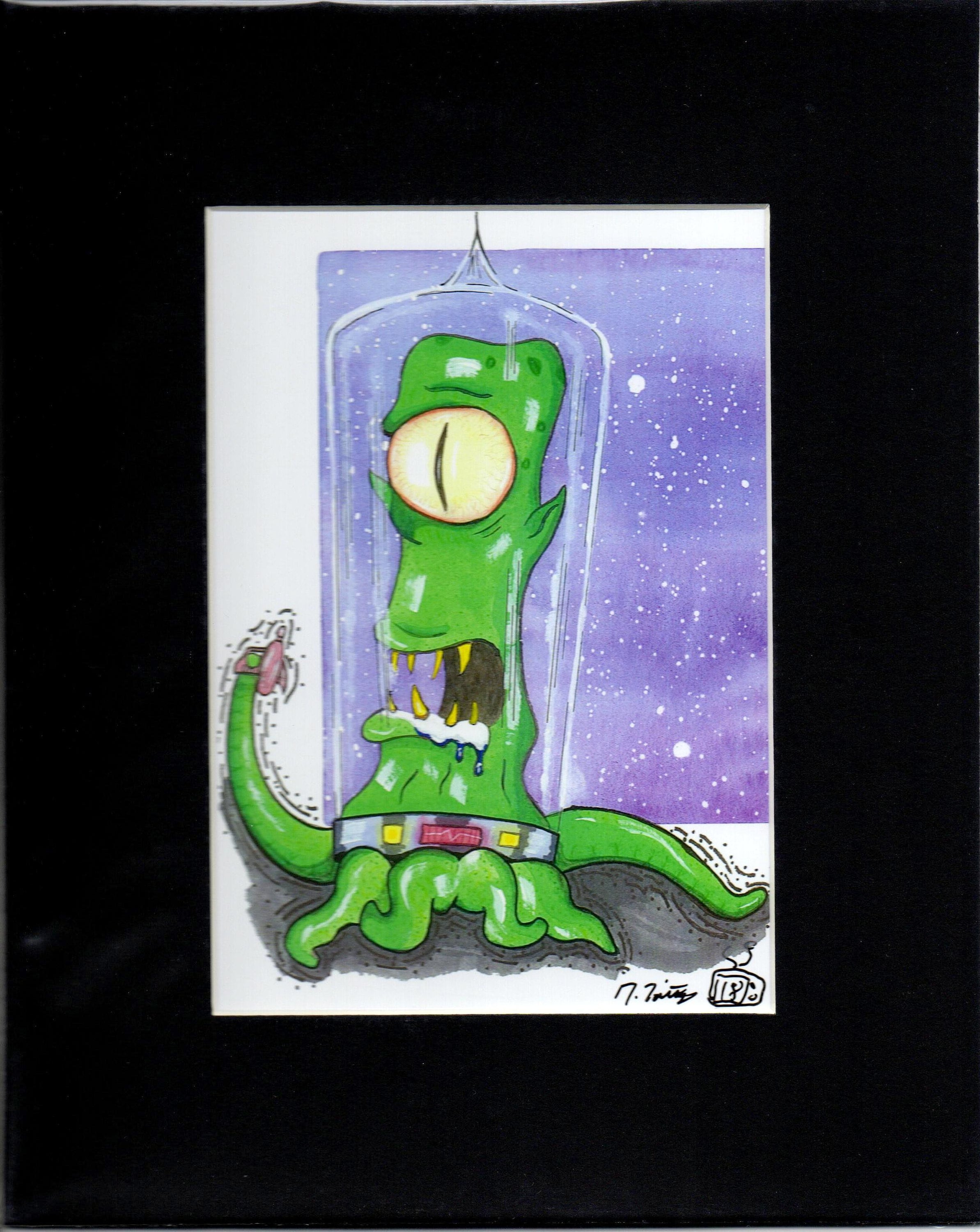 Kang or Kodos the Simpsons Print - Etsy