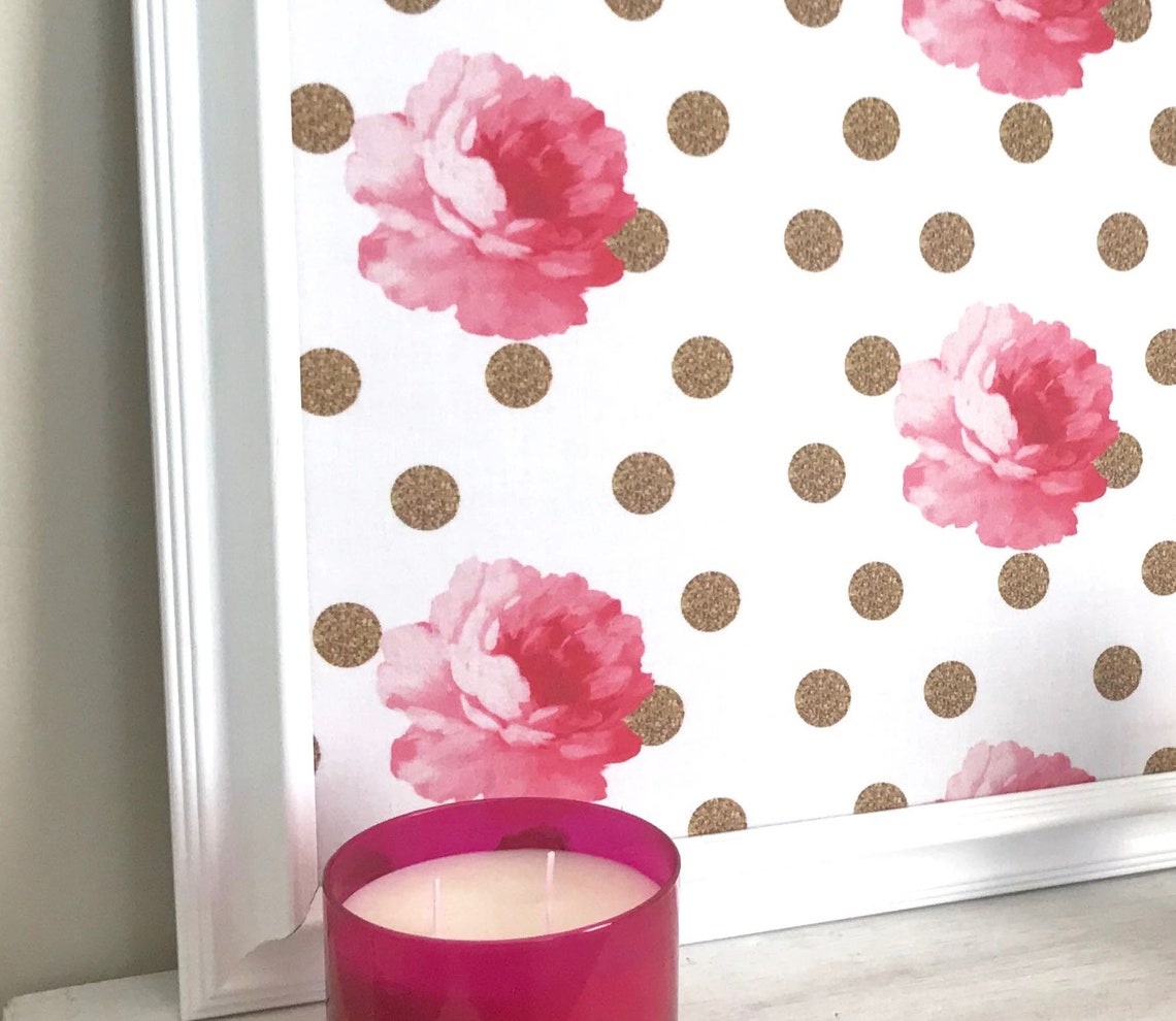 Pink Roses Bulletin Board Pink Roses Jewelry Board Roses Cork | Etsy