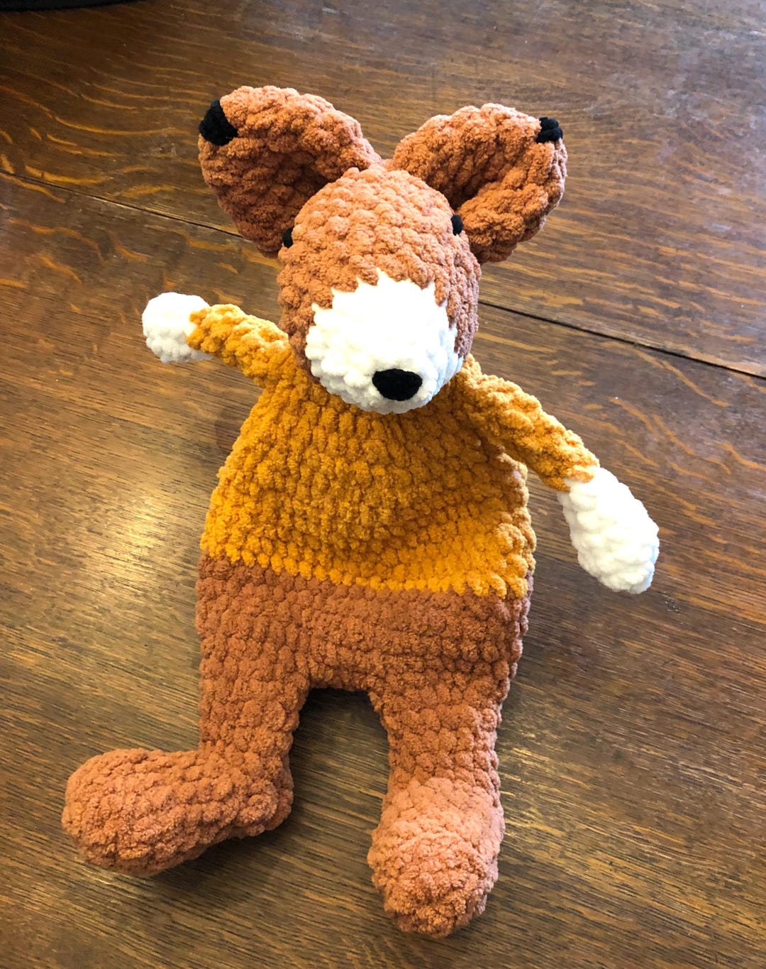 Fox Snuggler Lovey Crochet Pattern . LOW SEW Stuffed Forest Animal ...
