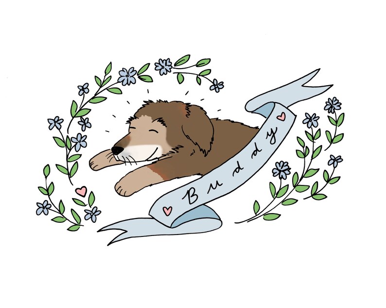 Personalised Pet Portrait Animal Companion Illustration | Etsy UK