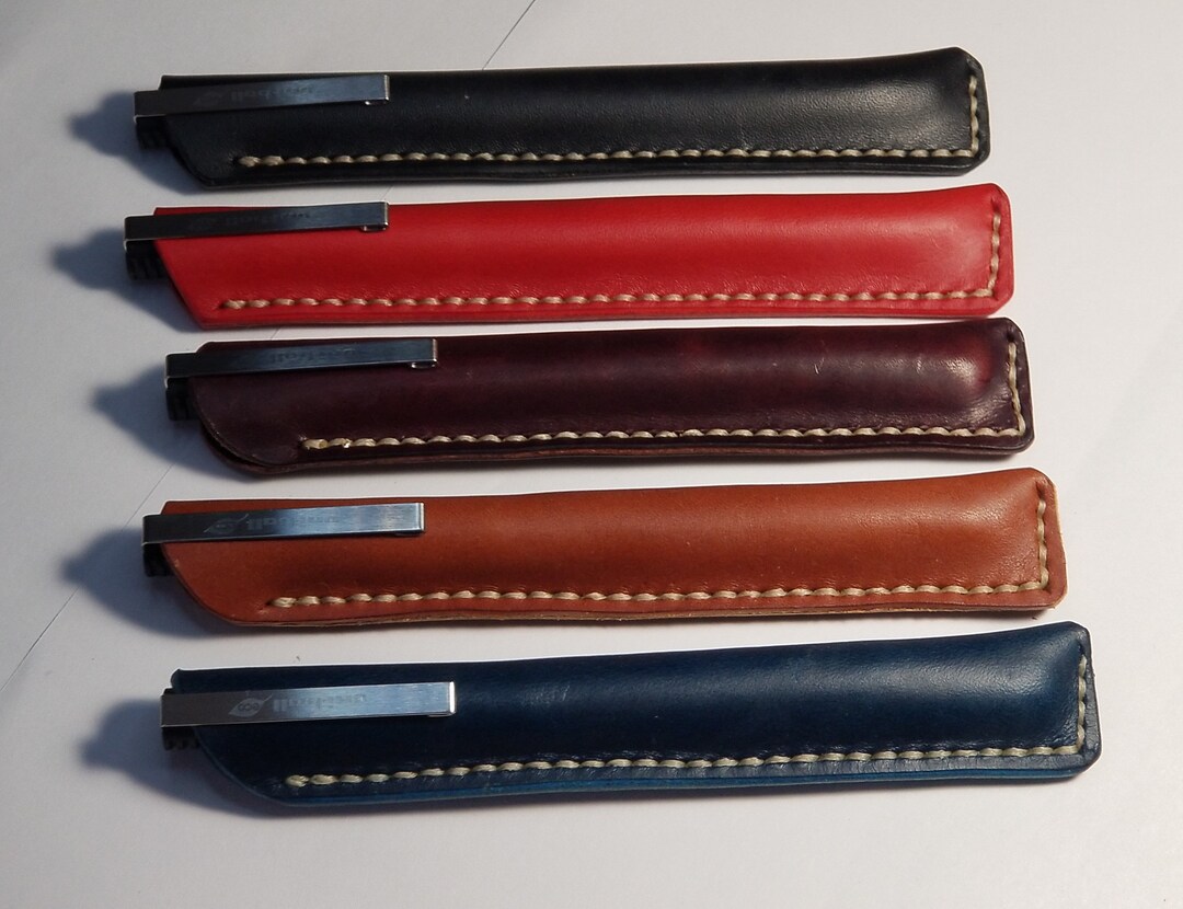 Leather Pen Case Pocket Purse Pen Protector - Etsy