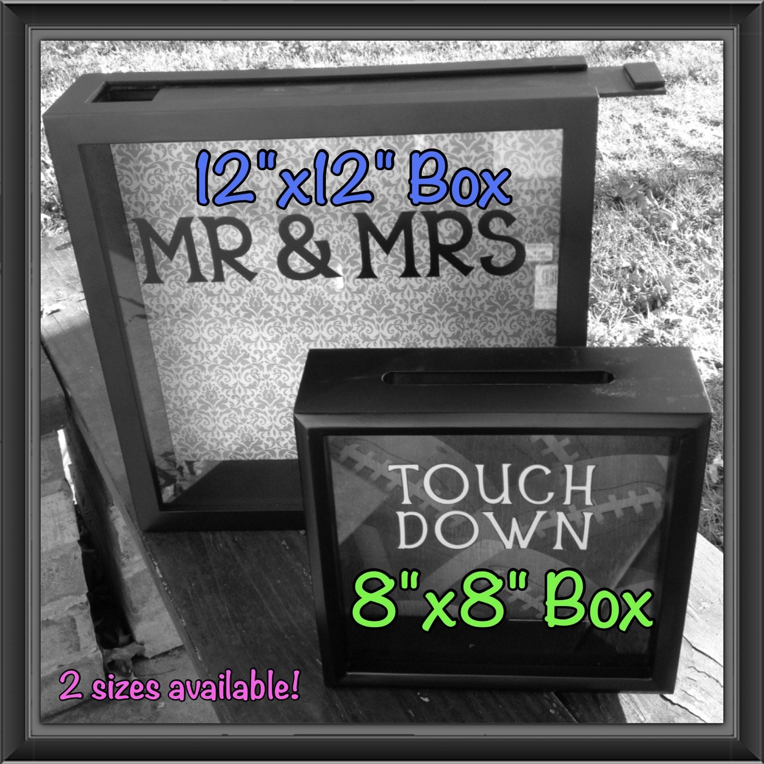 TICKETS Ticket Stub Box 8x8 Shadow Box Ticket Holder - Etsy UK
