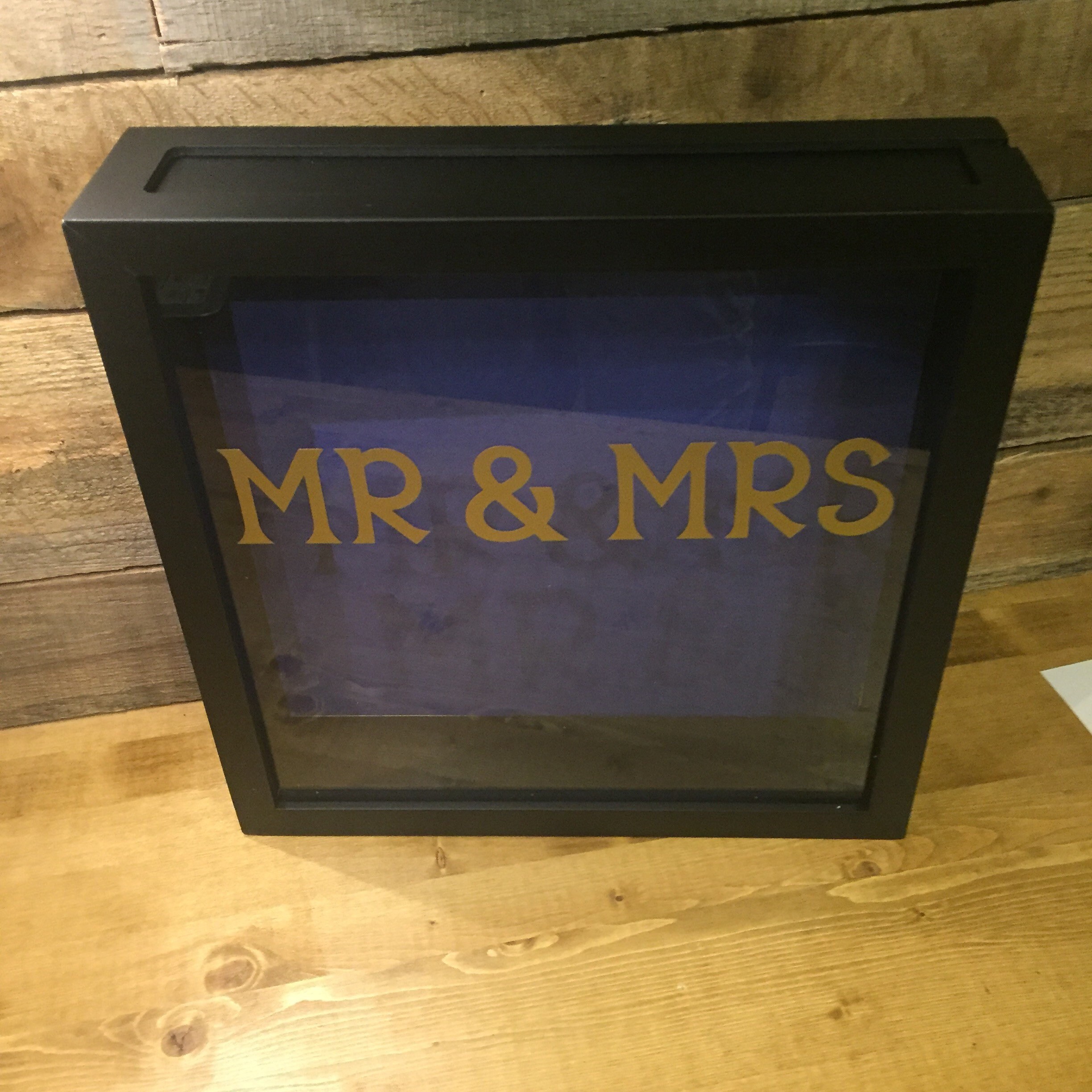 WEDDING CARD Box 12x12 Shadow Box THEN use for an Admit One | Etsy