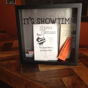 IT'S SHOWTIME Box, 12x12", Shadow Box, Ticket Stub Boxes, Movie Tickets ...