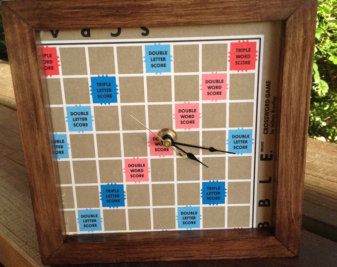 Scrabble Clock, Upcycled Gifts, Scrabble Decor, Unique Wall Clocks ...