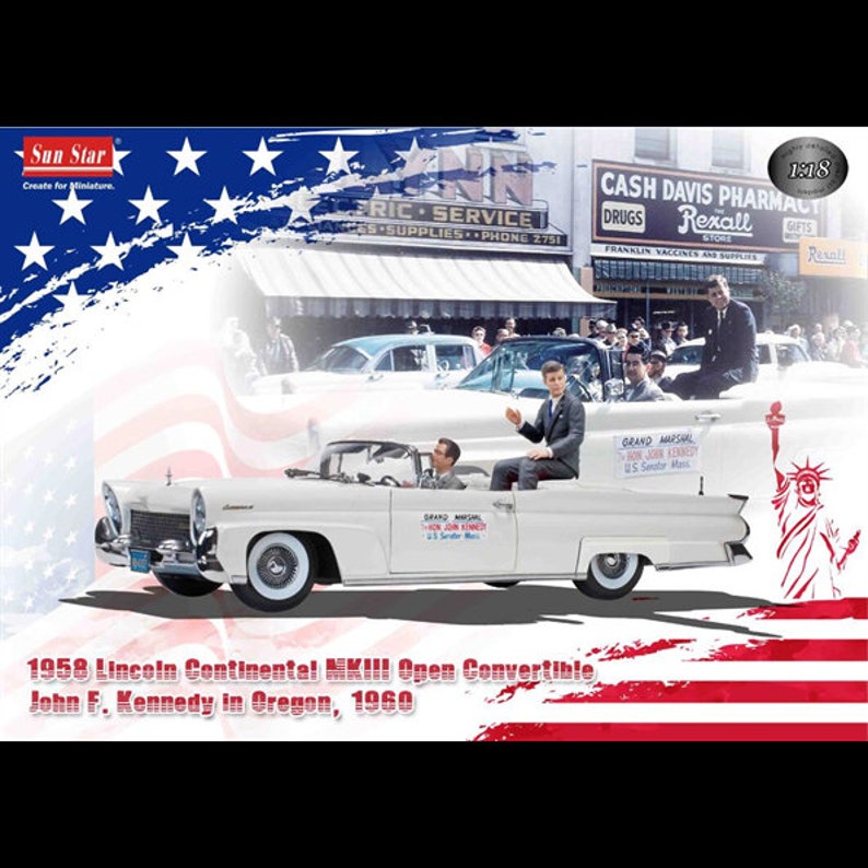 Lincoln Continental MKIII Open Convertible John F.kennedy in - Etsy ...