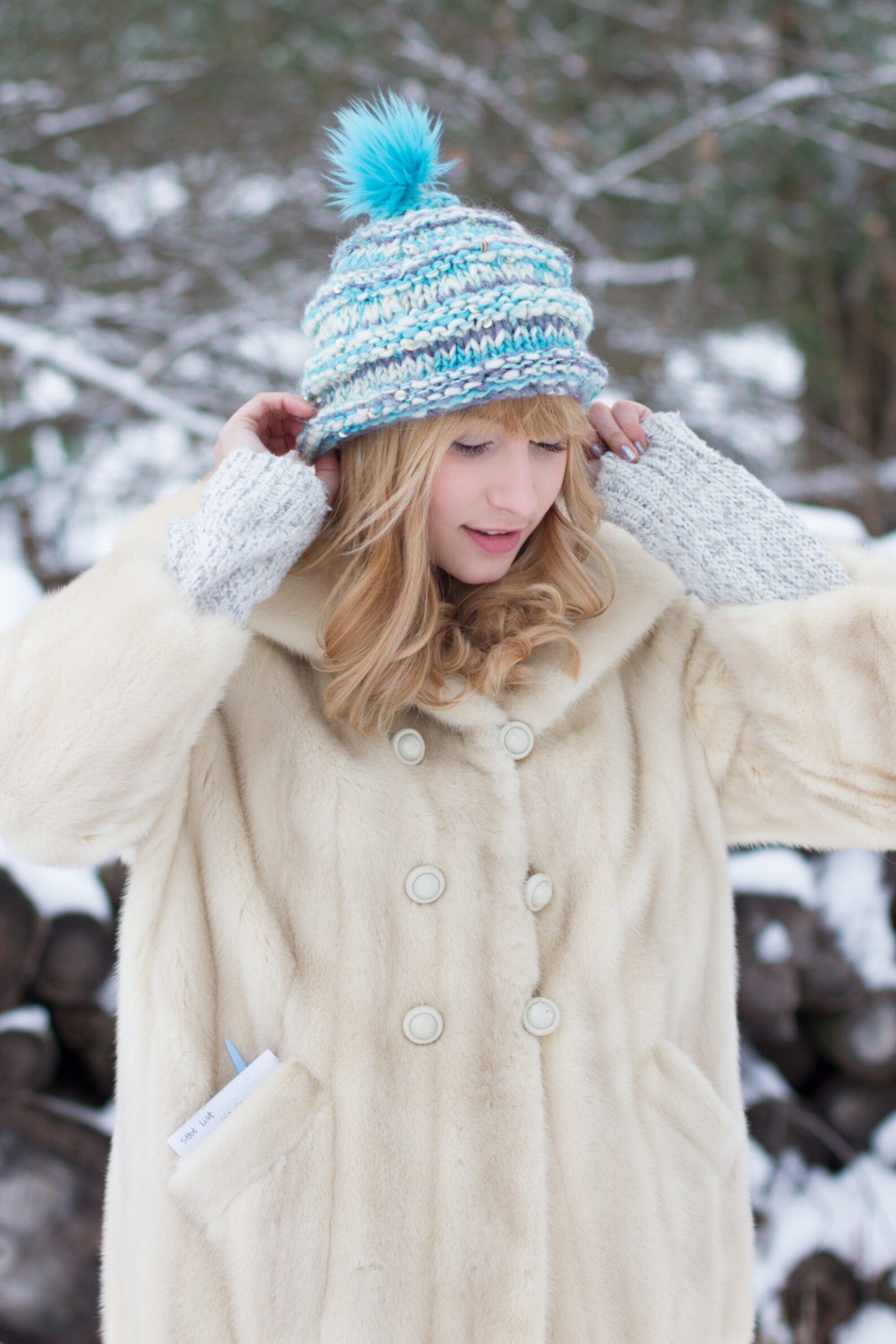 Snow Cap Hat PDF KNITTING PATTERN - Etsy