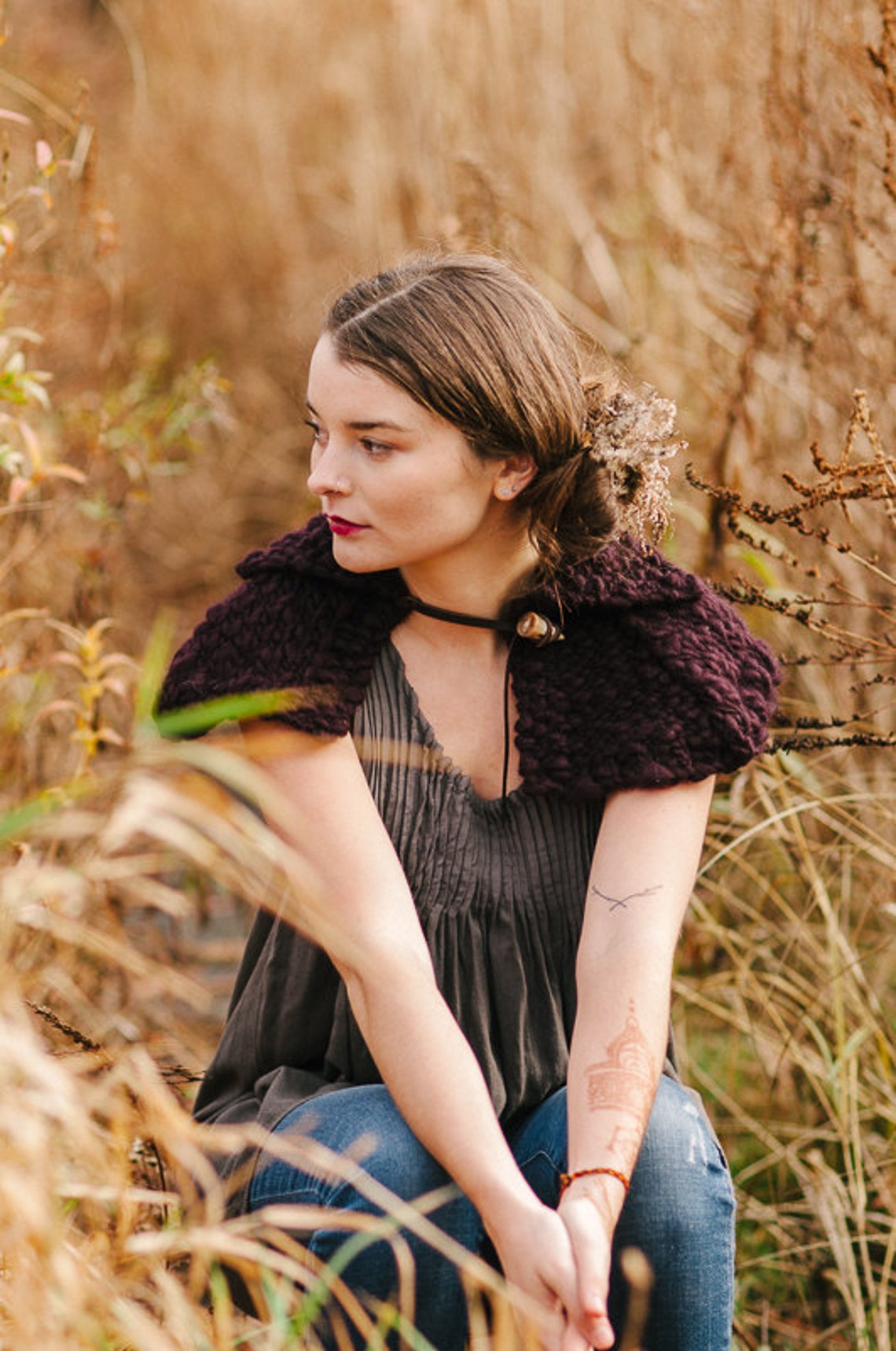 Highland Caplet PDF KNITTING PATTERN - Etsy