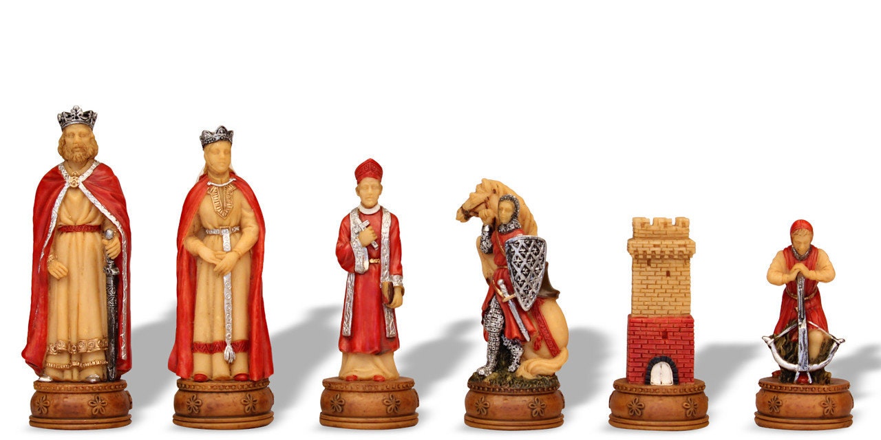 Camelot Hand Painted Theme Chess Set - Etsy