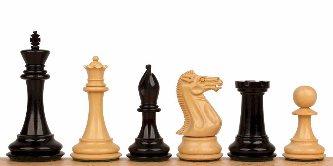 New Exclusive Staunton Chess Set With Ebonized & Boxwood Pieces - 4 ...