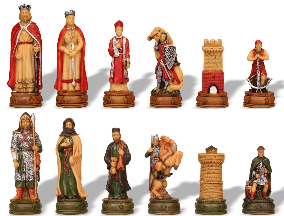 Camelot Hand Painted Theme Chess Set - Etsy