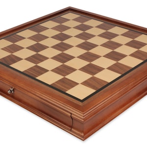 Deluxe Two-drawer Walnut Chess Case - 2" Squares - Etsy