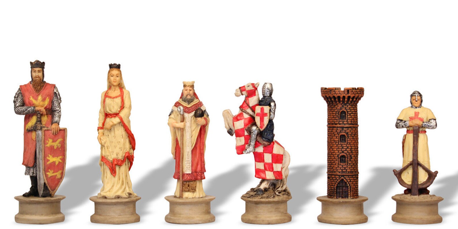 The Crusades Theme Chess Set With Walnut & Maple Deluxe Board - Etsy