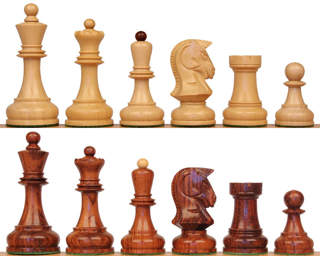 Dubrovnik Series Championship Chess Set With Rosewood & Boxwood Pieces ...