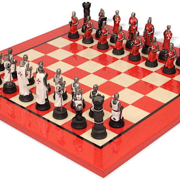 Knights Templar Chess Set - Etsy