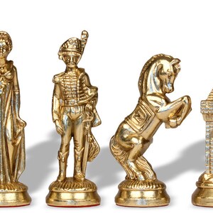 Large Napoleon Theme Metal Chess Set by Italfama - Etsy