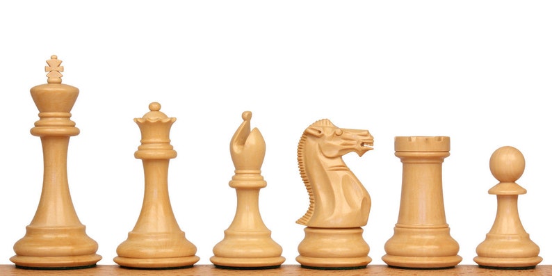 New Exclusive Staunton Chess Set With Padauk & Boxwood Pieces - 3" King ...