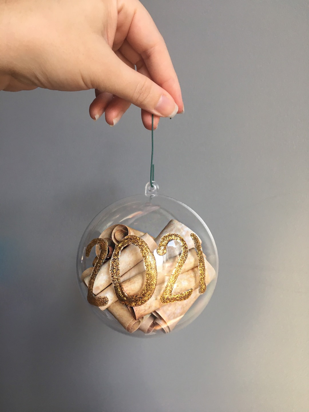 Set of 4 Time Capsule Christmas Ornament Fillable With USB Sticks ...