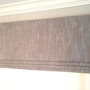 Faux (fake) Flat Roman Shade Valance. Custom Sizing. Richloom Platinum ...