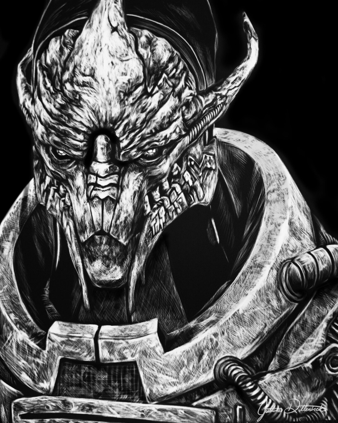 SAREN ARTERIUS Mass Effect 8x10 Metal Print - Etsy