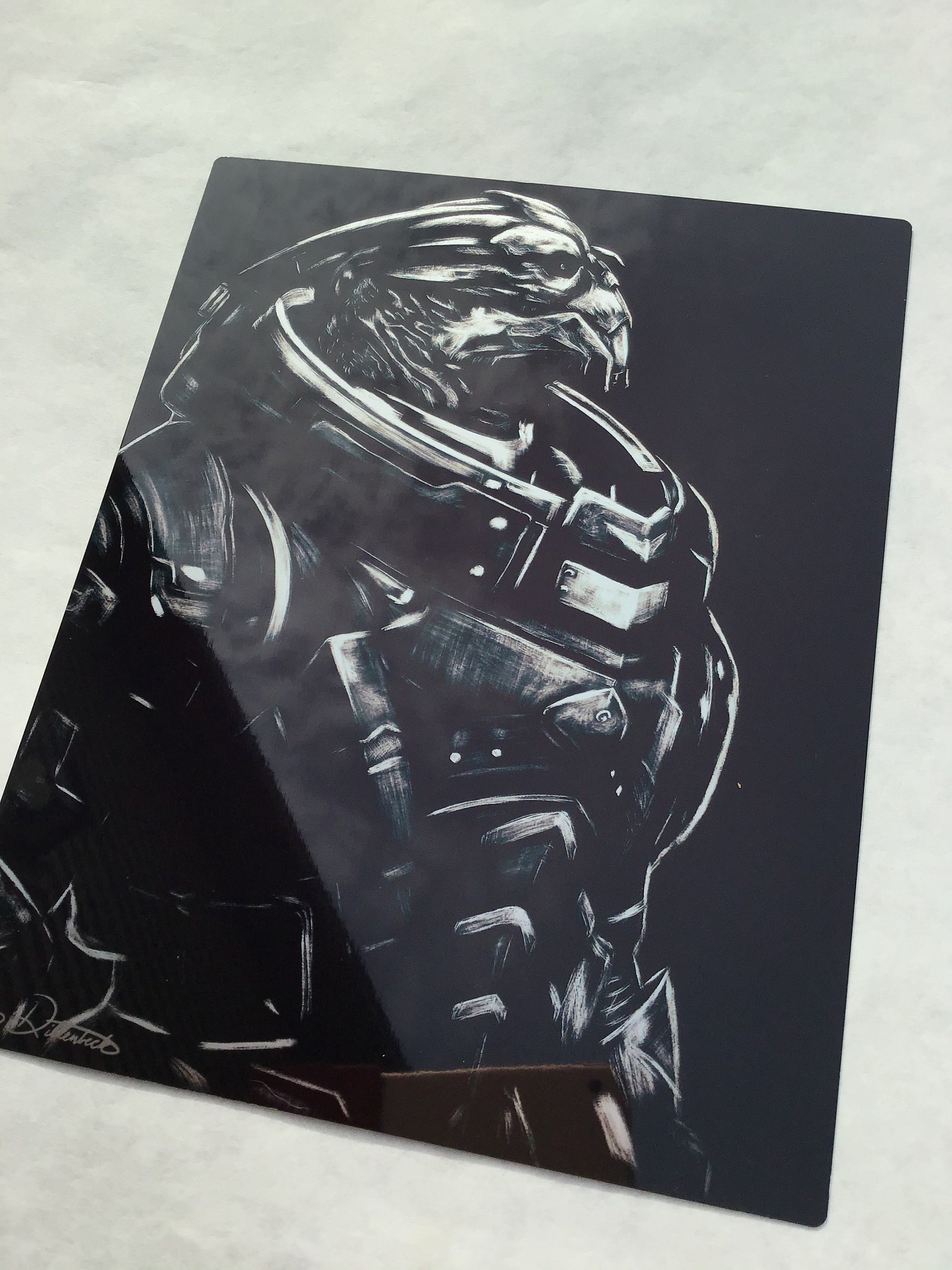 TOOTHLESS AND HICCUP Scratchboard 8x10 Metal Print - Etsy