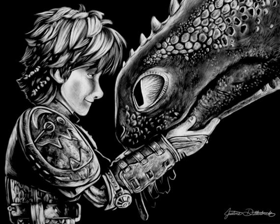 How To Train Your Dragon Toothless Drawing Scene