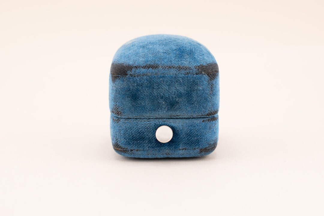 Vintage Birks Blue Velvet Ring Box 1920s Birks Display Box, Velvet Ring ...