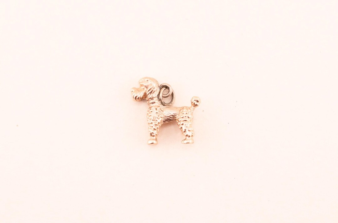Vintage 9k Poodle Charm - 1960s Solid Gold Poodle Charm - Etsy